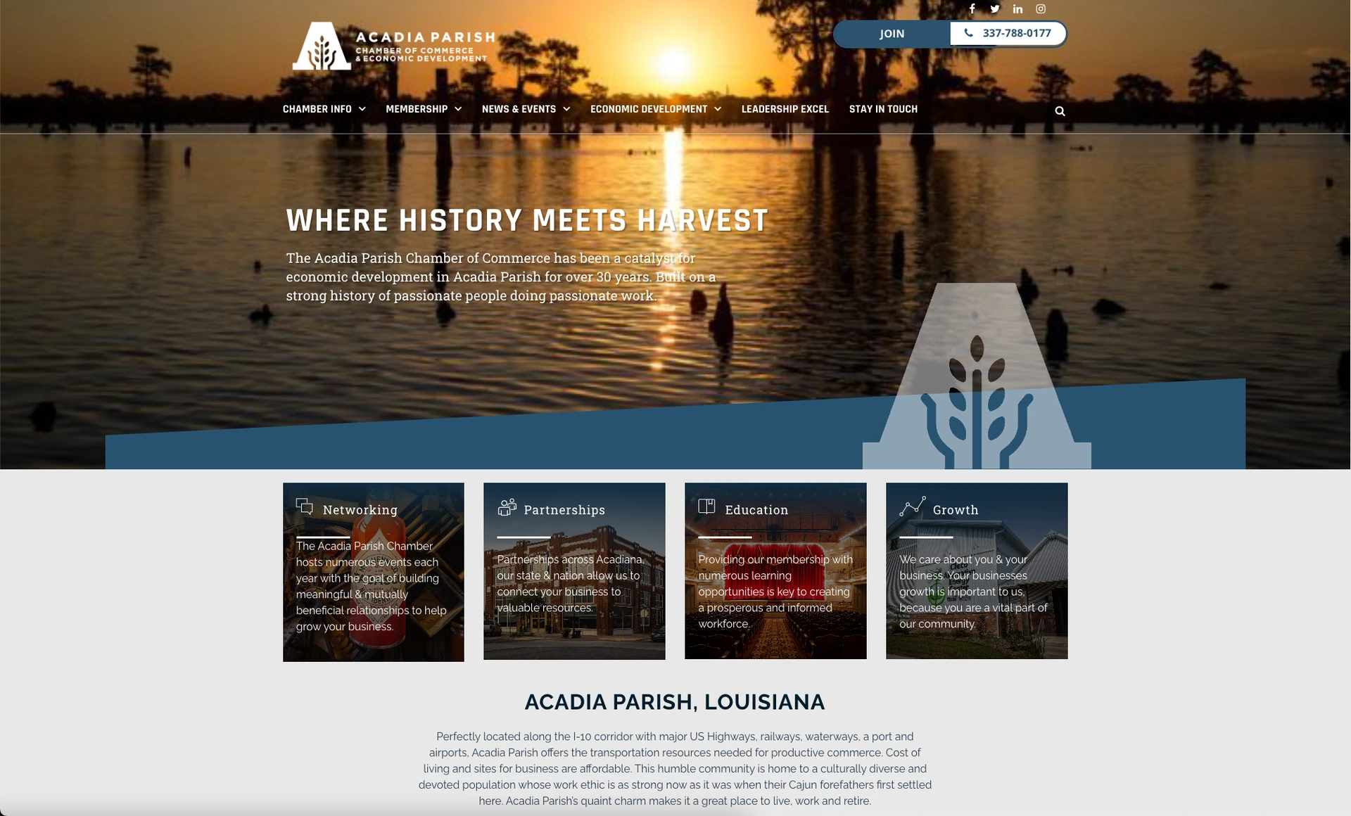 Acadia Parish Chamber of Commerce | Eight Hats